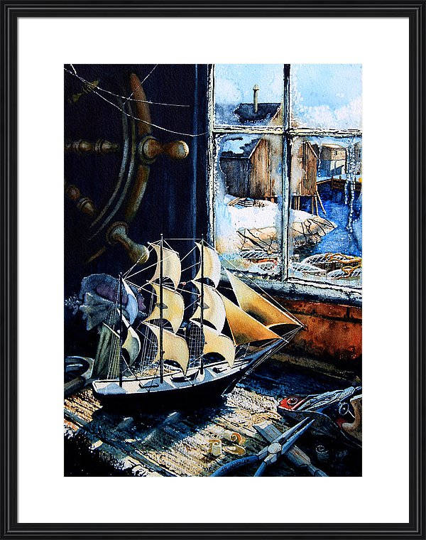 Model Ship Painting