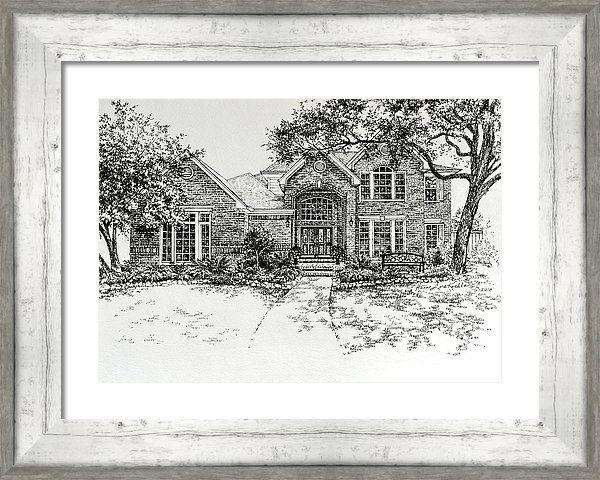 Order Your Custom Pen And Ink House Portrait