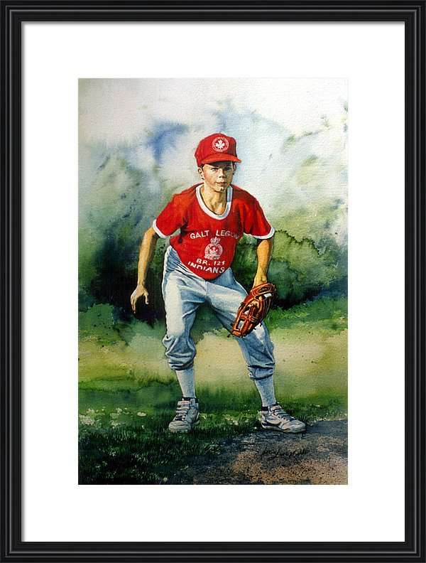 Kids Little League Baseball Painting